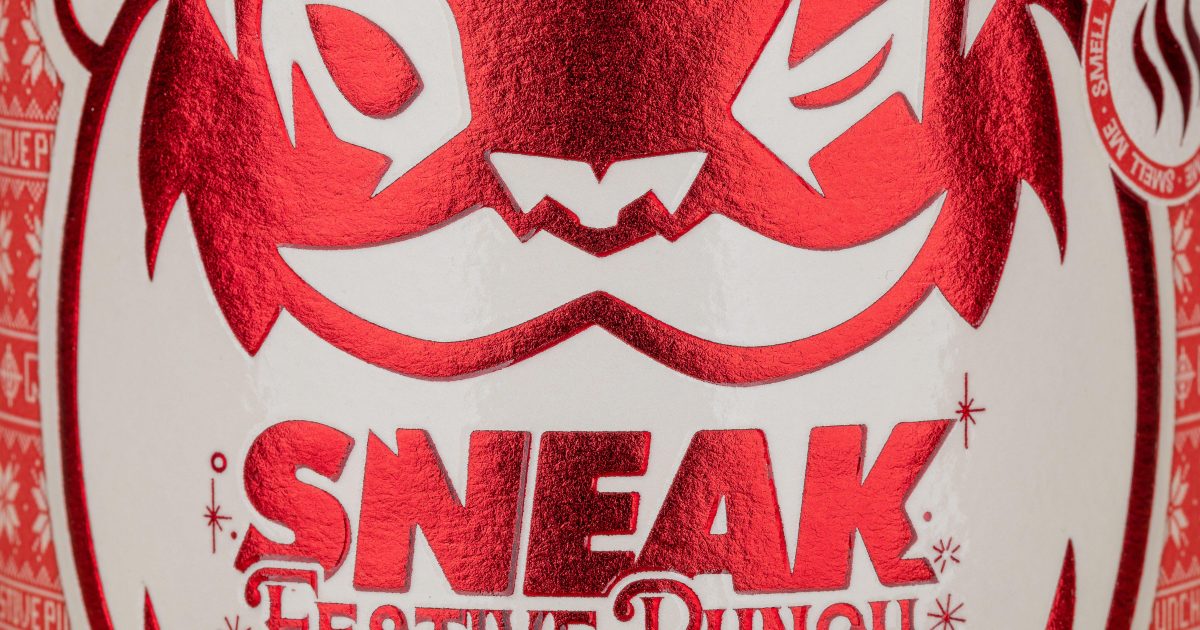 Label Apeel | Scratch & Sniff Label for Sneak Energy Festive Punch